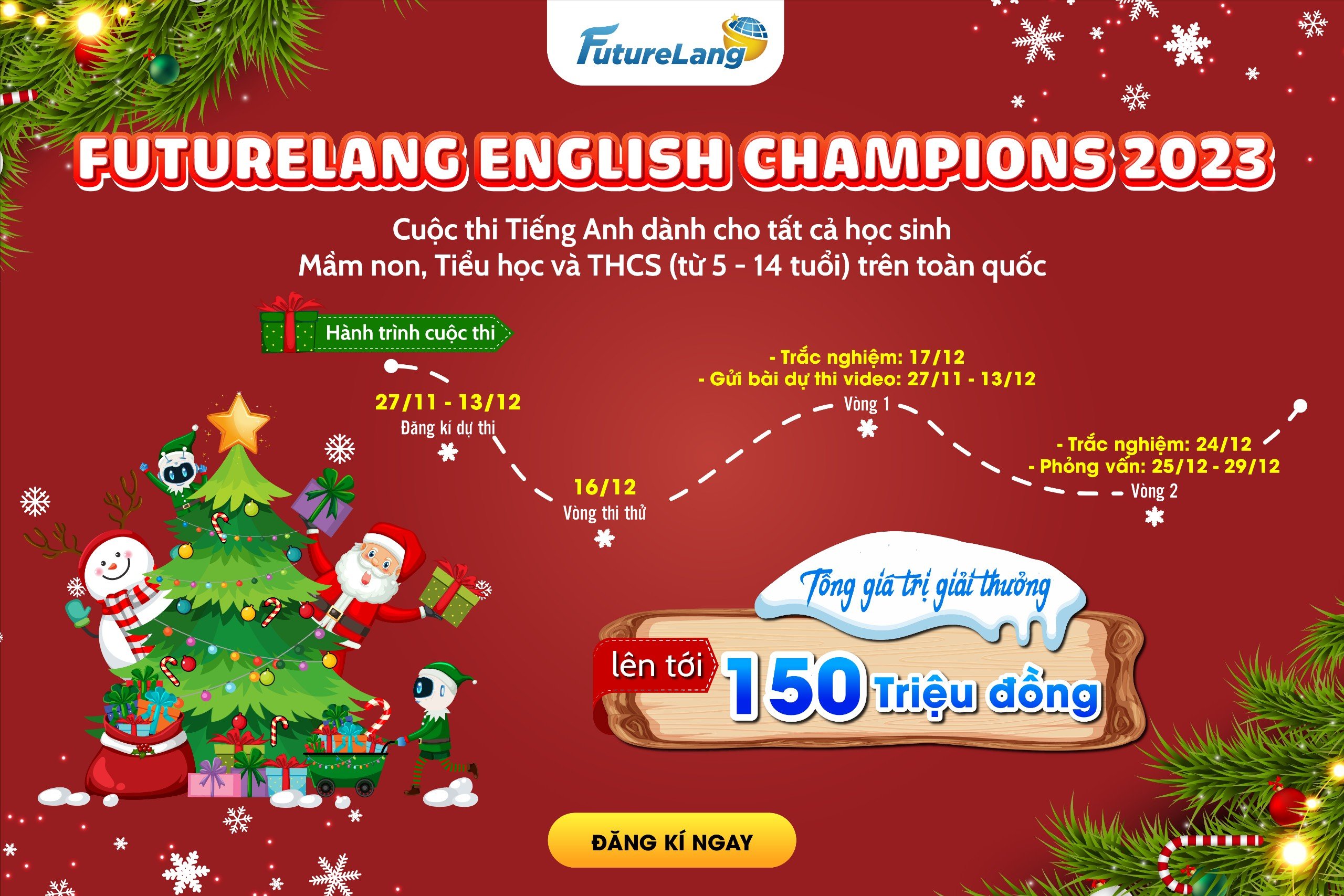 FUTURELANG ENGLISH CHAMPIONS - Cuộc thi đặc biệt mừng Giáng sinh 2023 - FutureLang